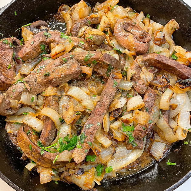 Bison Liver and Onions – Benjamin Lee Bison