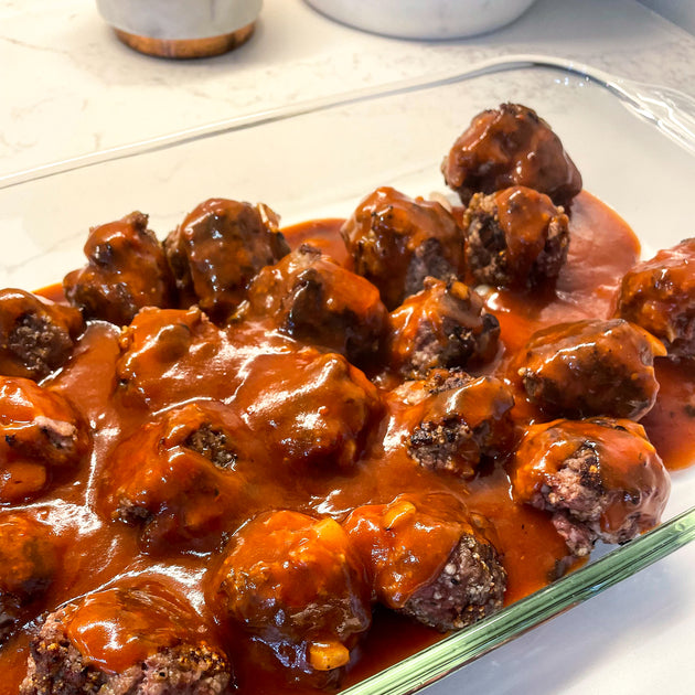 Bison Meatballs in Plum Sauce – Benjamin Lee Bison