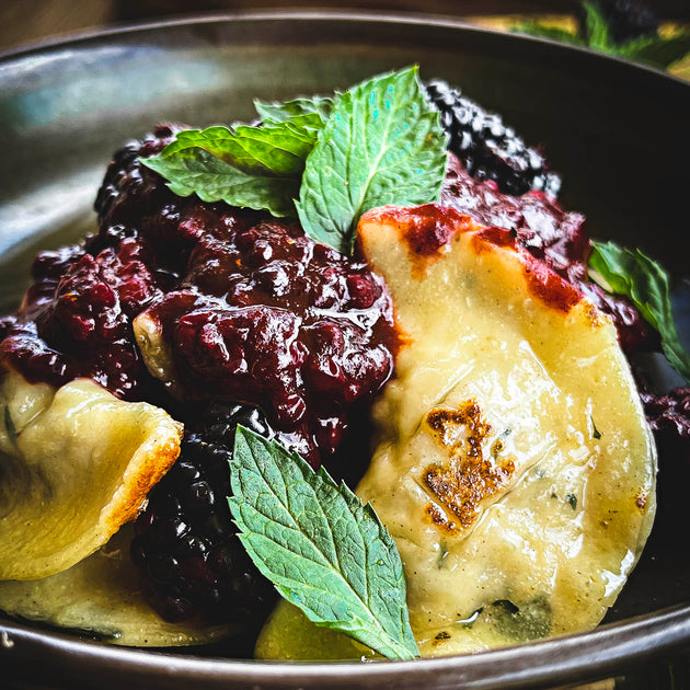 Indigenous Inspired Bison Ravioli by @KiowaFoodie – Benjamin Lee Bison